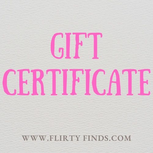FlirtyFinds Gift Certificate - Available in multiple denominations